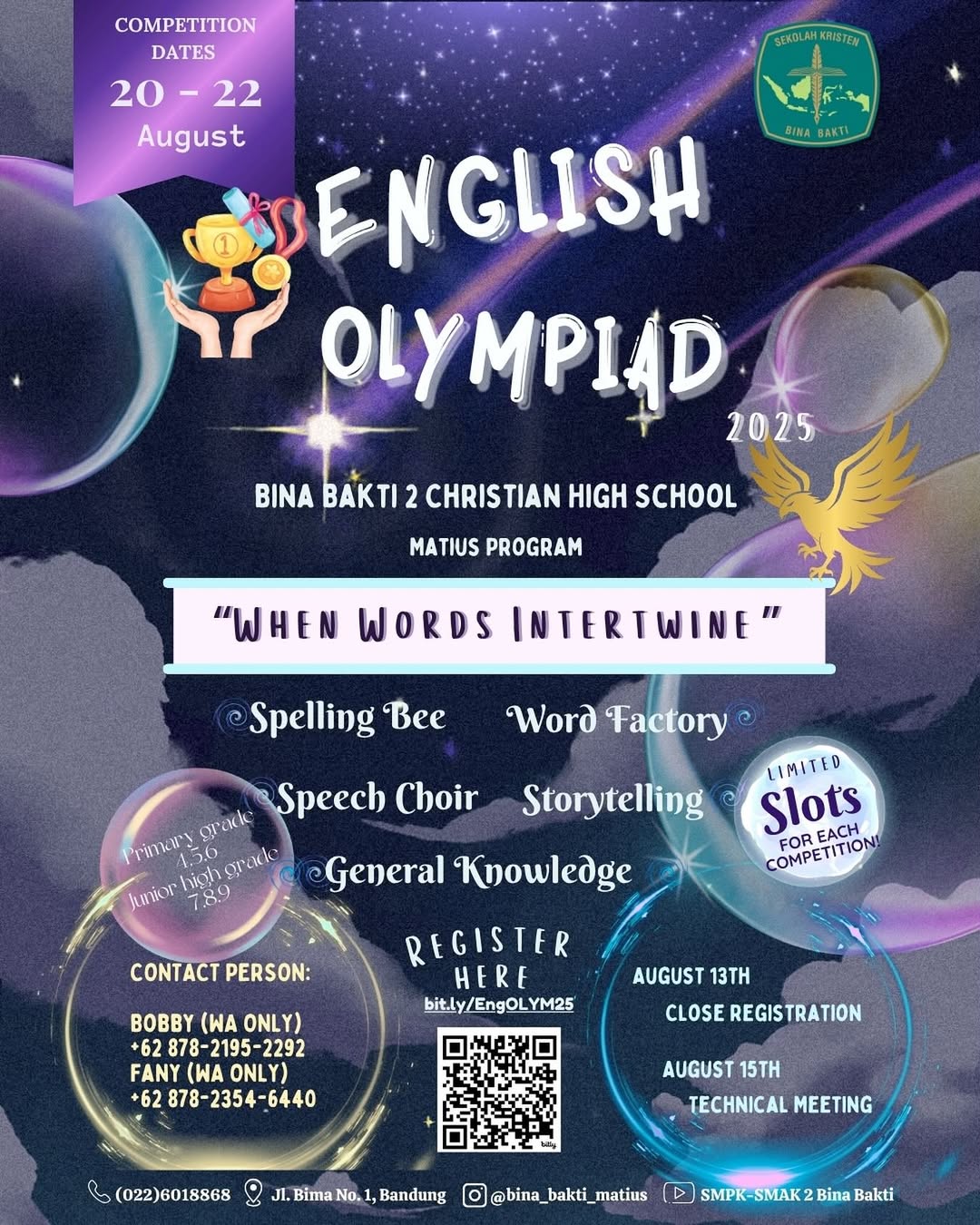 English Olympiad 2025 Bandung: Saatnya Siswa SD-SMP Unjuk Gigi!